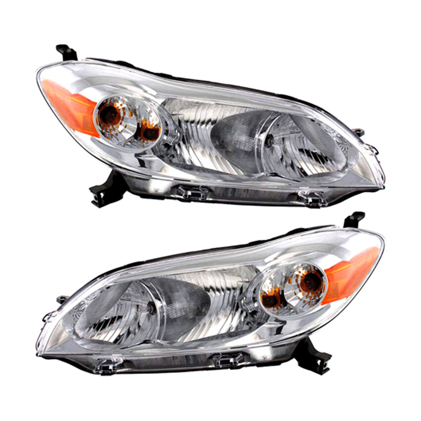 PAIR OF HEADLIGHTS FOR TOYOTA MATRIX S XRS BASE WAGON 2009 2010 2011 ...
