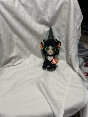 Ty Beanie Boos Plush Cat Pandora Halloween Witch 6" Stuffed Toy 2021 ...
