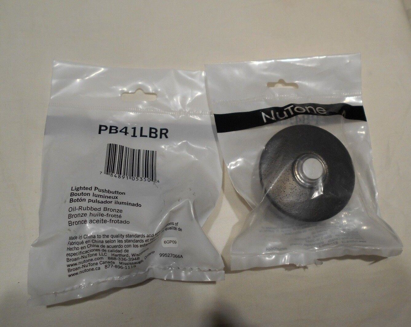 NUTONE PB41LBR , Pushbutton Oil Rubbed Bronze Doorbell Button 2-1/2" | eBay