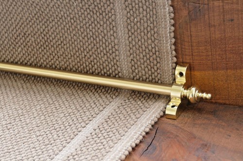 Polished Brass,Stair Rods,Runner Rods,1/2'' Stair Carpet,Hardware Set ...
