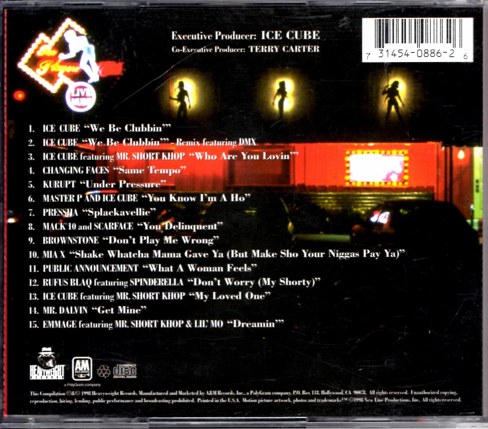 The Players Club Movie Soundtrack 1998 OG CD Rap Hiphop R&B Various ...
