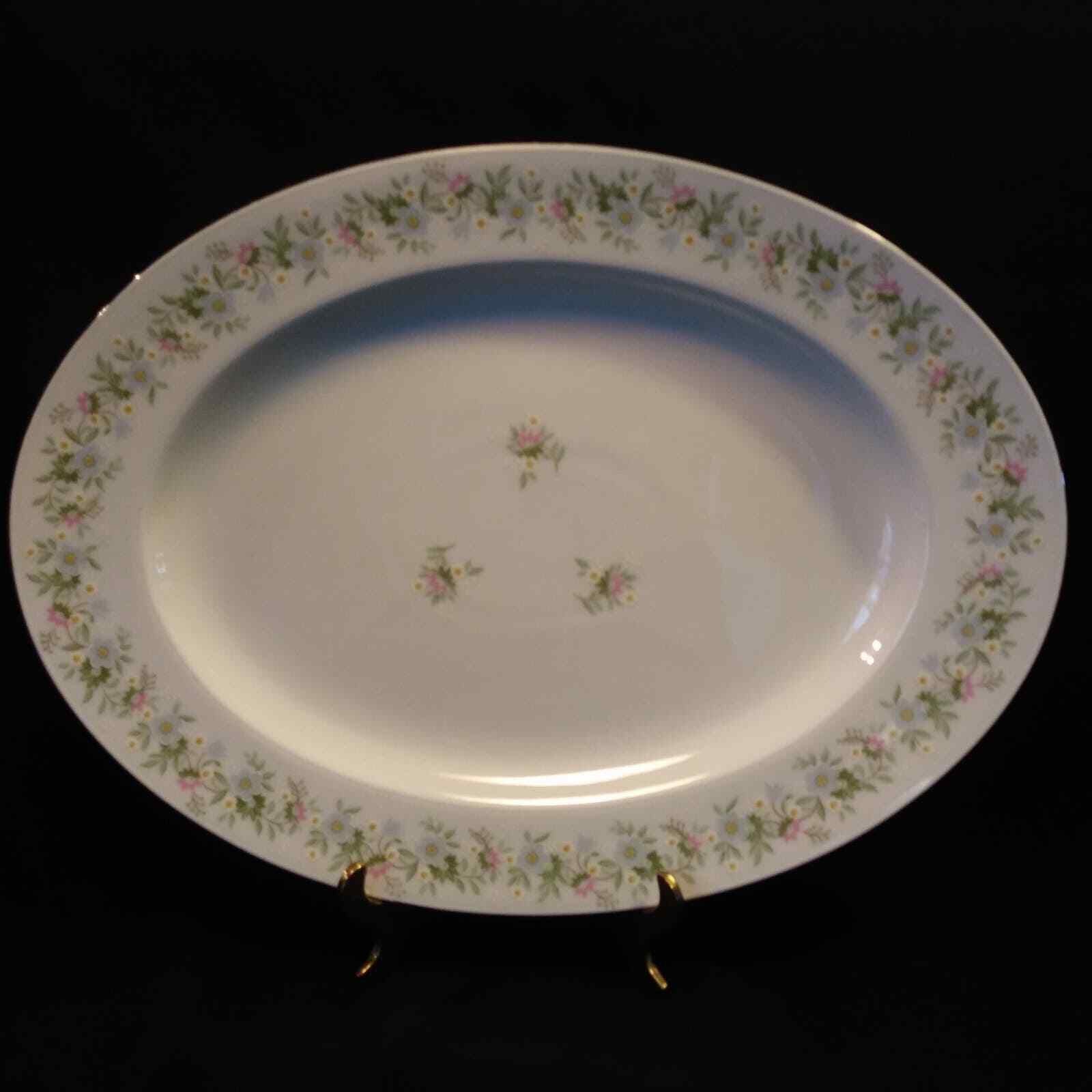 Johann Haviland China. Forever Spring 12 inch Platter. Platinum Trim | eBay