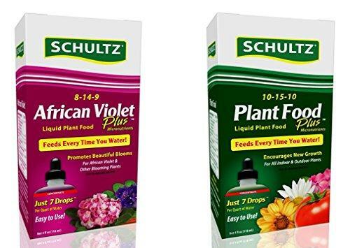 Schultz African Violet and All Purpose Liquid Plant Food Gardening Kit ...