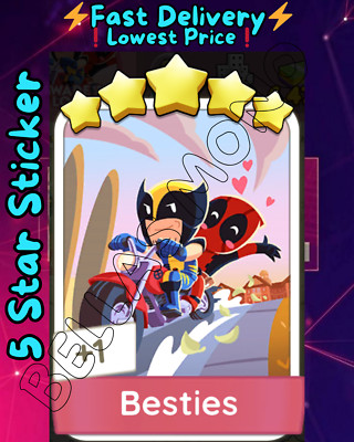 Monopoly go Sticker/MARVEL GO! (SET 14: BESTIES 5⭐)(FAST DELIVERY) | eBay