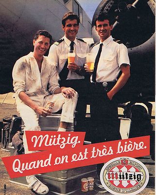 PUBLICITE ADVERTISING 114 1984 MUTZIG bière d'Alsace | eBay