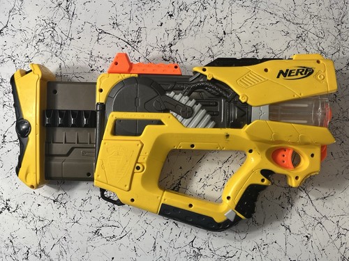 Nerf N-Strike Firefly Rev-8 Yellow Blaster Gun Only | eBay