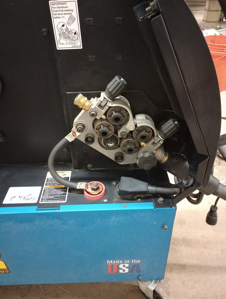 Miller 350P Pulse Mig Wlder Push-pull Capable ,HD 20ft Whip,480v 1or3ph ...