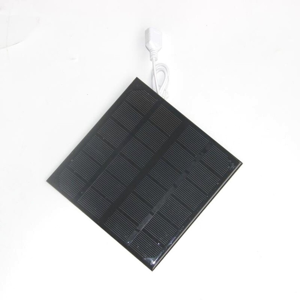 Black 4 Inch Solar Panel Fan 3W 5W 6V with USB Charging Function for ...