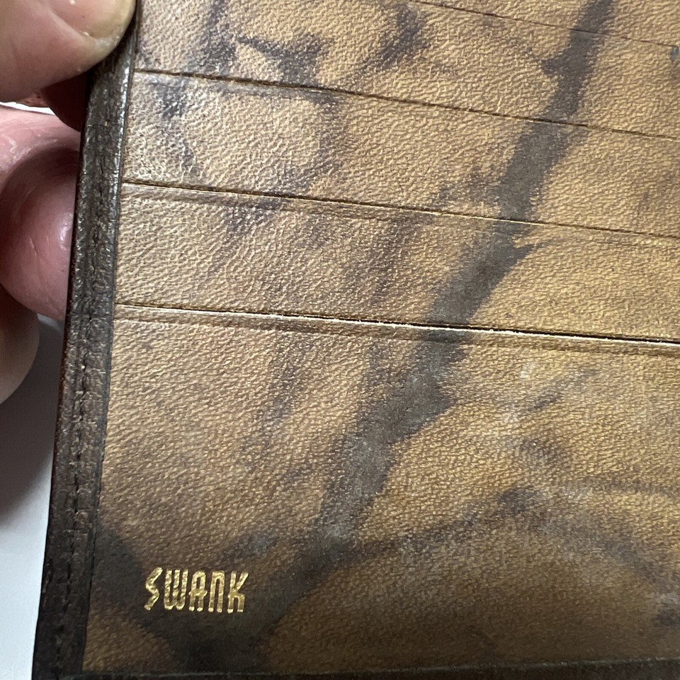 swank brown bifold wallet | eBay