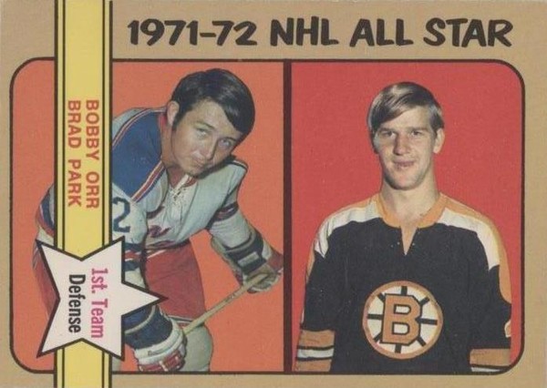 1972-73 O-Pee-Chee - 1971-72 NHL All Star #227 Brad Park, Bobby Orr for ...