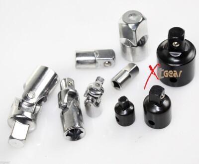 9PC JOINT ADAPTER UNIVERSAL WOBBLE FlEX U JOINT UJOINT TOOL FOR SOCKET ...