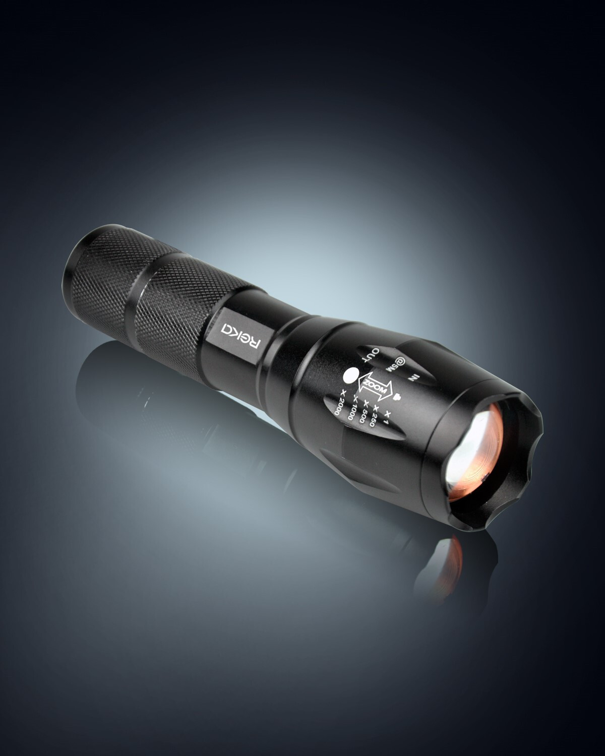 REKA LED Superbright Rechargeable Torch Flashlight with USB Charger and ...