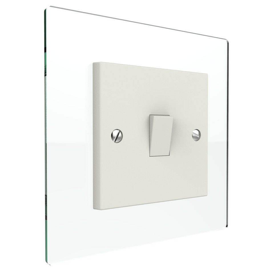 Light Switch Surround Plastic Plug Socket Finger Hygienic Plate Single ...