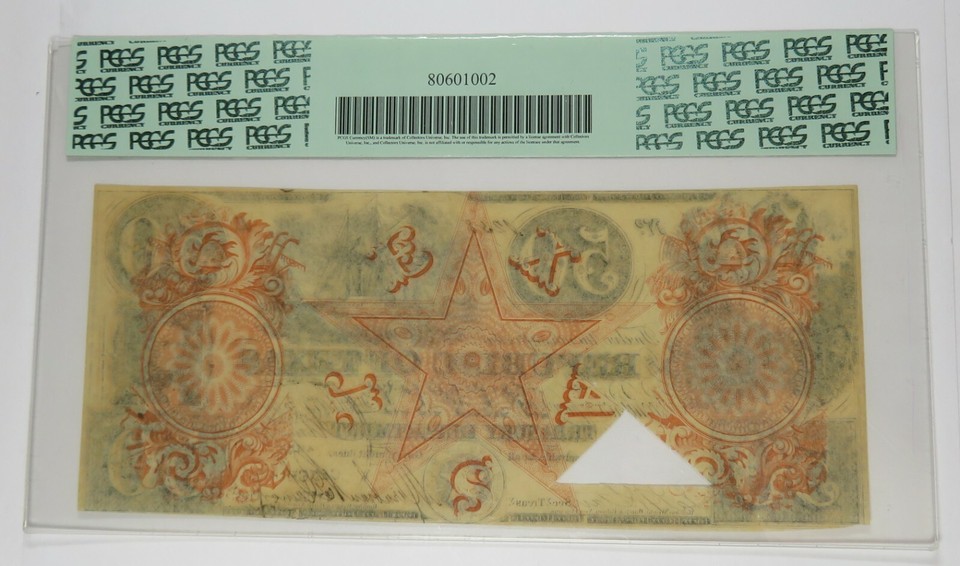 1840 PCGS $50 Republic of Texas UNC 63 PPQ - Cr.A7 Bank Note #29543F | eBay