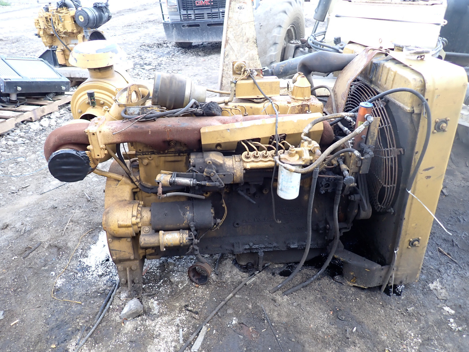 Caterpillar 3306 PC Turbo Diesel Engine POWER UNIT! RUNS EXC. 0R4956 ...