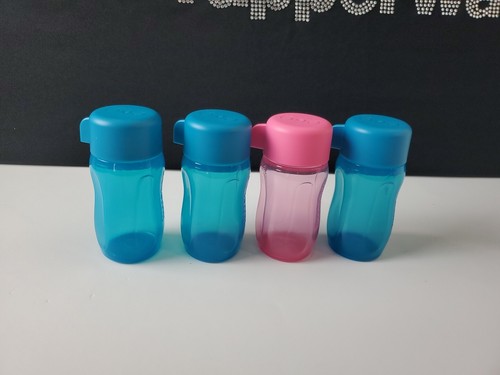 Tupperware Mini ECO Candy Snack Bottle Pink And Blue 3oz/ 90ml Set of 4 ...