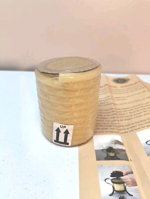 40-Hour Candle Refill, Hurricane Natural Beeswax with Cotton Wick ...