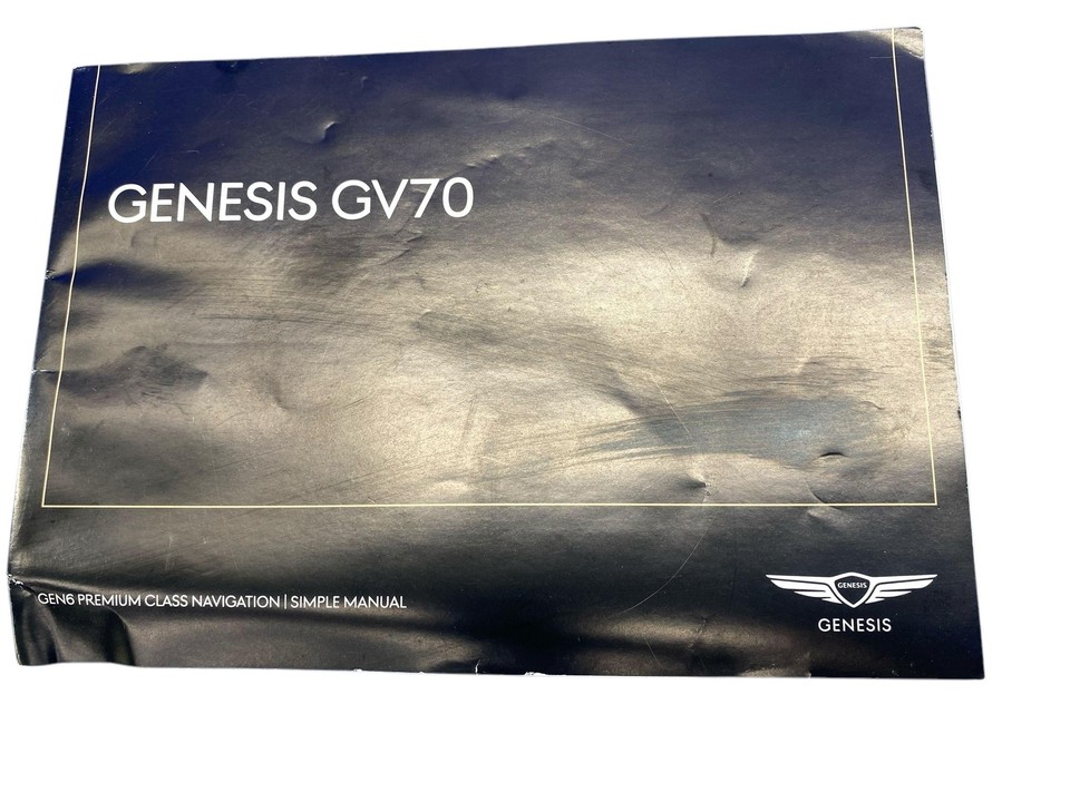2022 GENESIS GV70 OWNERS MANUAL BOOKLET BOOK SET W/ CASE BLACK OEM | eBay