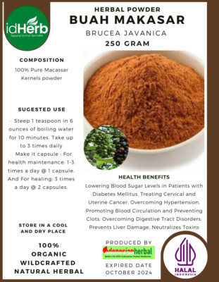 50-500gr POWDER BRUCEA JAVANICA PURE MACASSAR KERNELS ORGANIC NATURAL ...