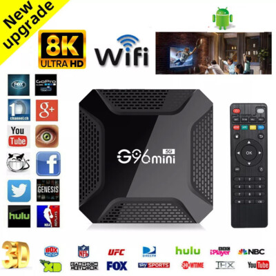 G96 Mini Android 13 Smart TV Box 8K HDMI Quad Core HD WIFI Media Stream ...