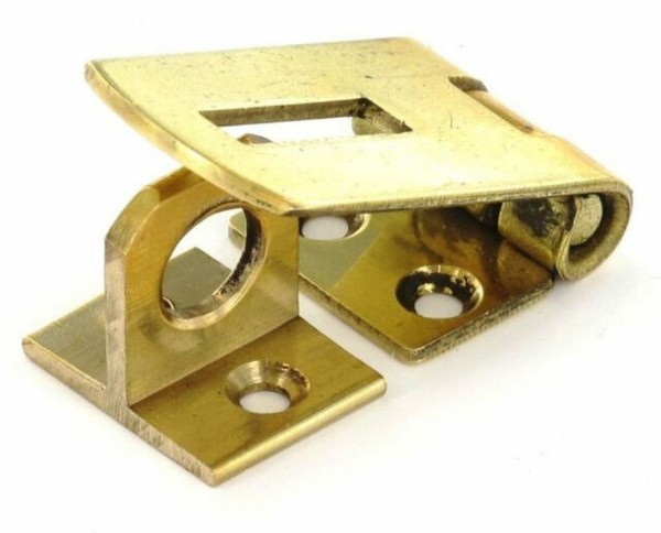 Solid Brass Hasp Staple Small Door Latch Cupboard Cabinet Catch Strap ...