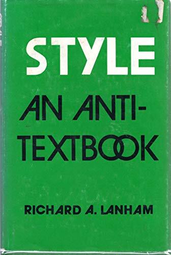 Style – An Anti–Textbook, Lanham 300017200 | eBay.de
