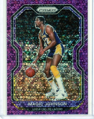 Magic Johnson 2020-21 Prizm Purple Fast Break 13/75 | eBay