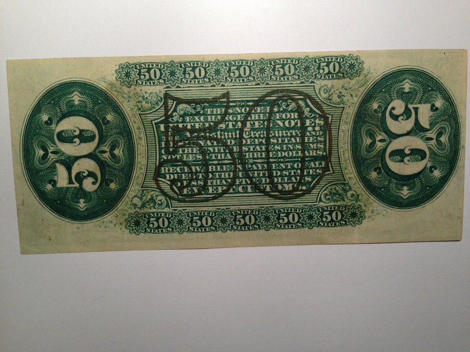 FR 1333 SPINNER 50 Cent Fractional Currency UNC | eBay