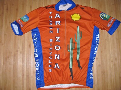 VOMAX Cycle JERSEY Shirt Size LARGE Polyester BIKE Bicycle TUCSON ...