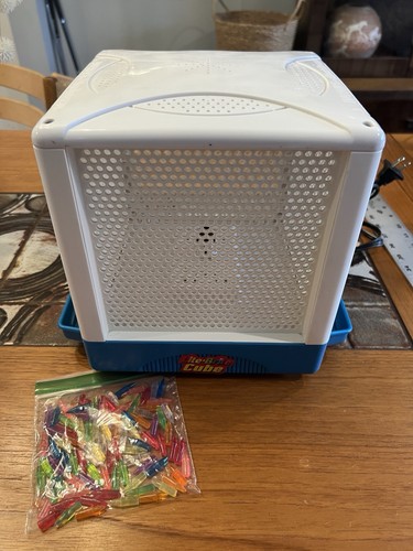 Lite Brite Cube WORKS GREAT Hasbro White Multi Sided Bag Of Pegs 2001 ...