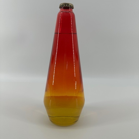 Replacement Lava Lamp Liquid Bottle Container Glass Orange Yellow 9.5 ...