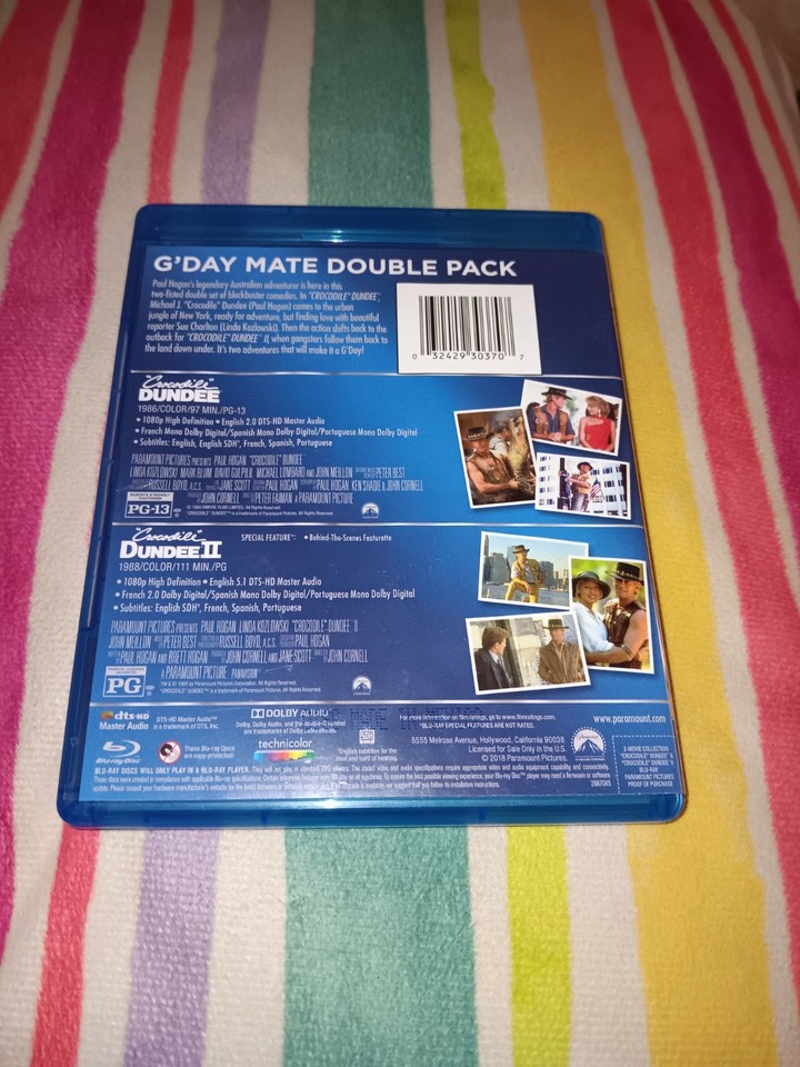 Crocodile Dundee / Crocodile Dundee II Double Feature [Blu-ray] - Pre ...