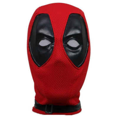 Deadpool Mask Full Head Helmet Cosplay Adult Costume Prop Red Helmet ...