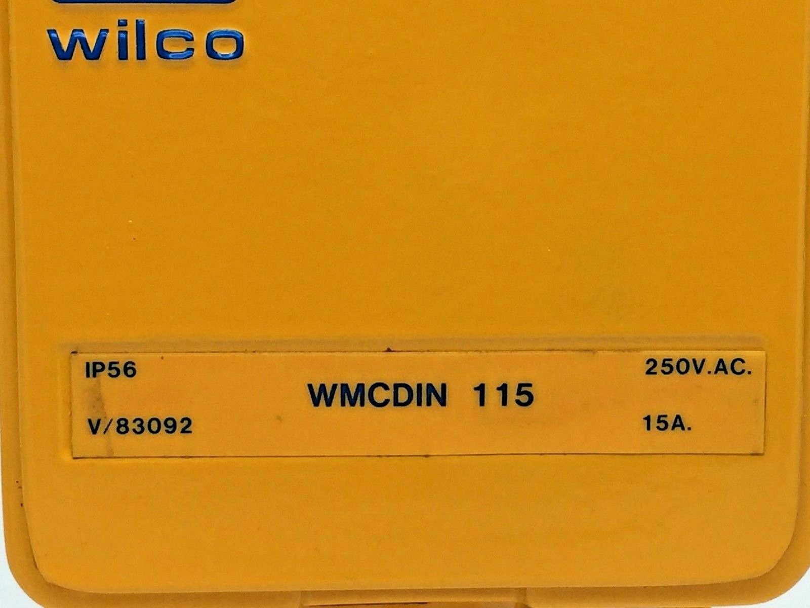Clipsal Wilco WMCDIN115 Switched Socket Outlet Metal Clad Flat 3 Pin ...