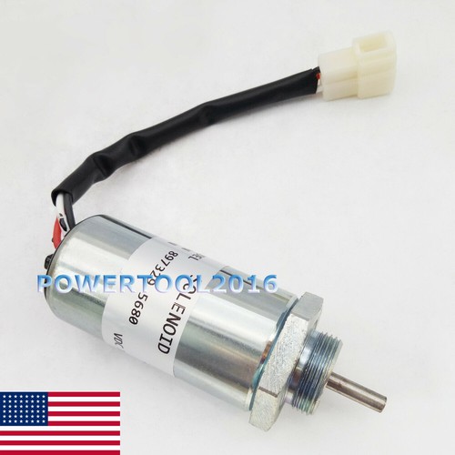 897329-5680 Fuel Shut off Solenoid 12V for Isuzu 3LD1 3LD2 4LE1 3LB1 ...
