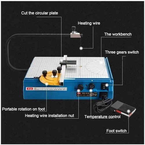 Small Multifunction Bubble Electric Heating Cutting Machine Board KD-6A ...