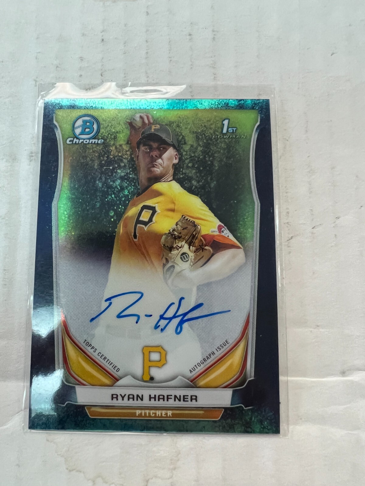 Ryan Hafner 2014 Chrome 1st Bowman Auto Bubbles Refractor #BCAP-RHA #28 ...