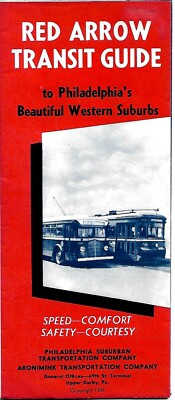 RED ARROW TRANSIT MAP COPYRIGHT 1939, THIS ONE PRINTED DEC. 1941. | eBay