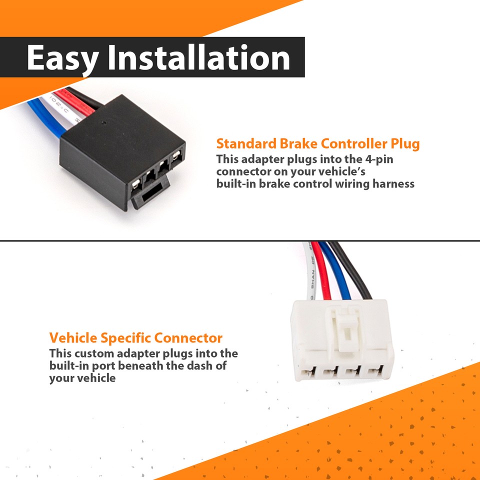 1995-2009 Dodge Ram 1500 2500 Trailer Brake Control Adapter Wiring ...