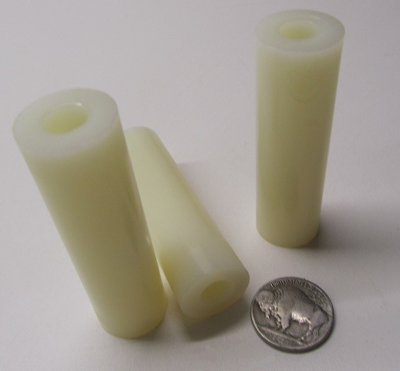 Nylon 66 Spacer, Natural, NO.5/16" Screw, 3/4" OD x .315" ID x 2 1/2 ...