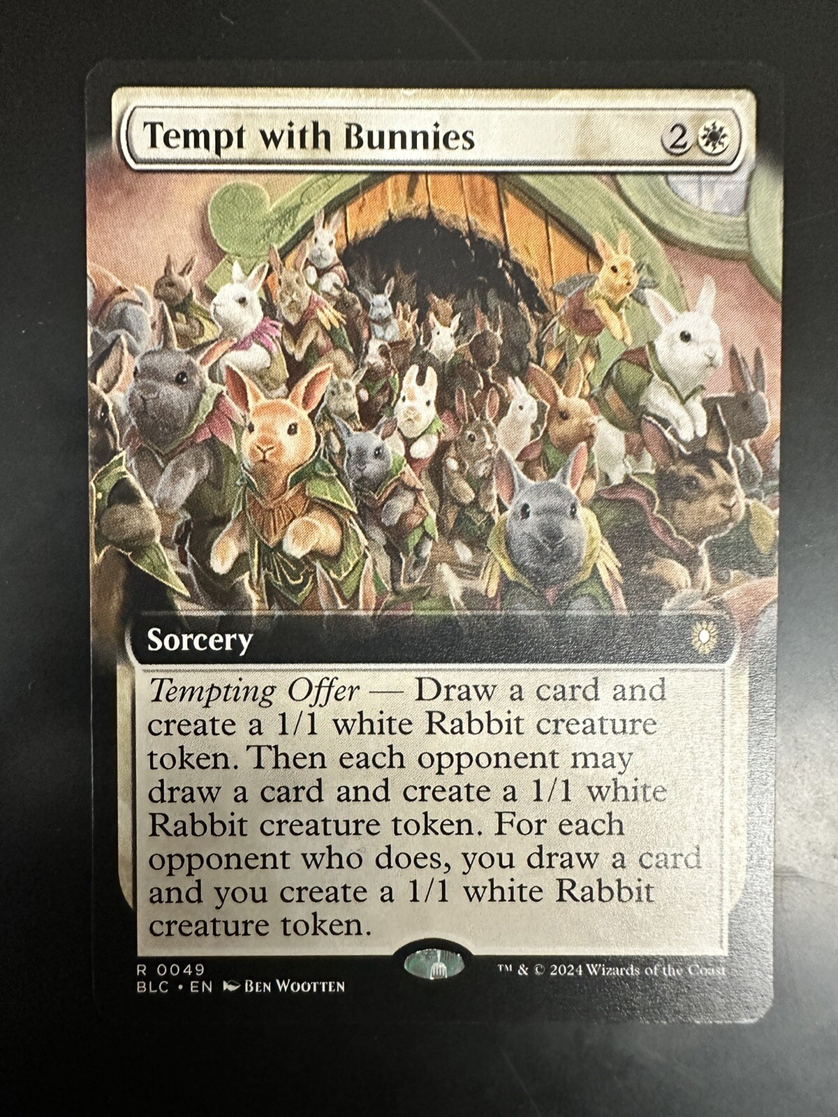 MTG NM Extended Art Tempt with Bunnies BLC #0049 | eBay