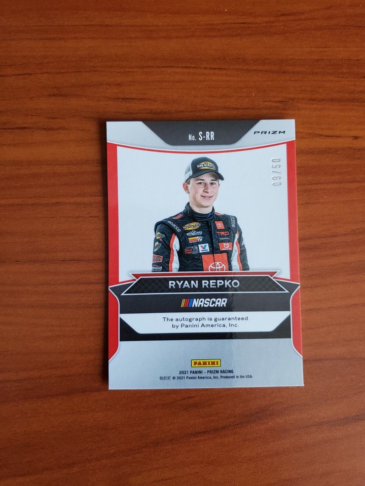 Ryan Repko - 2021 Panini Prizm Racing NASCAR Signing Sessions AUTO ...