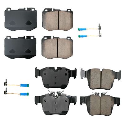 Akebono Euro Front & Rear Brake Pads Kit For Mercedes X253 C253 GLC300 ...