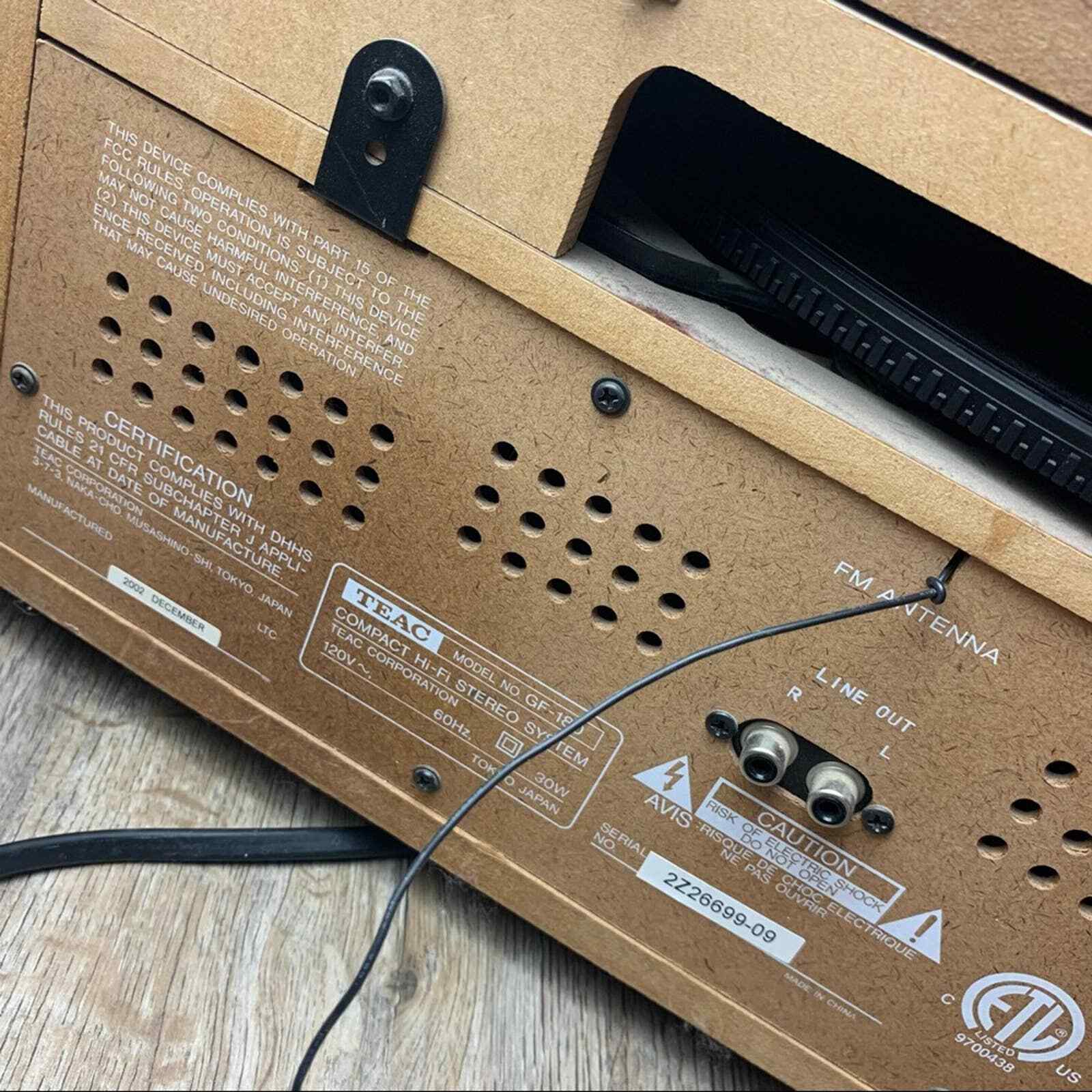 Teac Nostalgia GF-180 AM/FM Stereo Music System | 3 speed Record Player ...