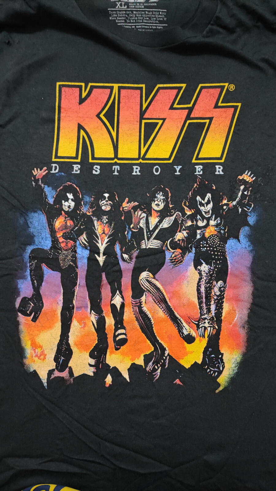 Kiss 2019 Destroyer Tour Concert Punk Rock Band Size … - Gem