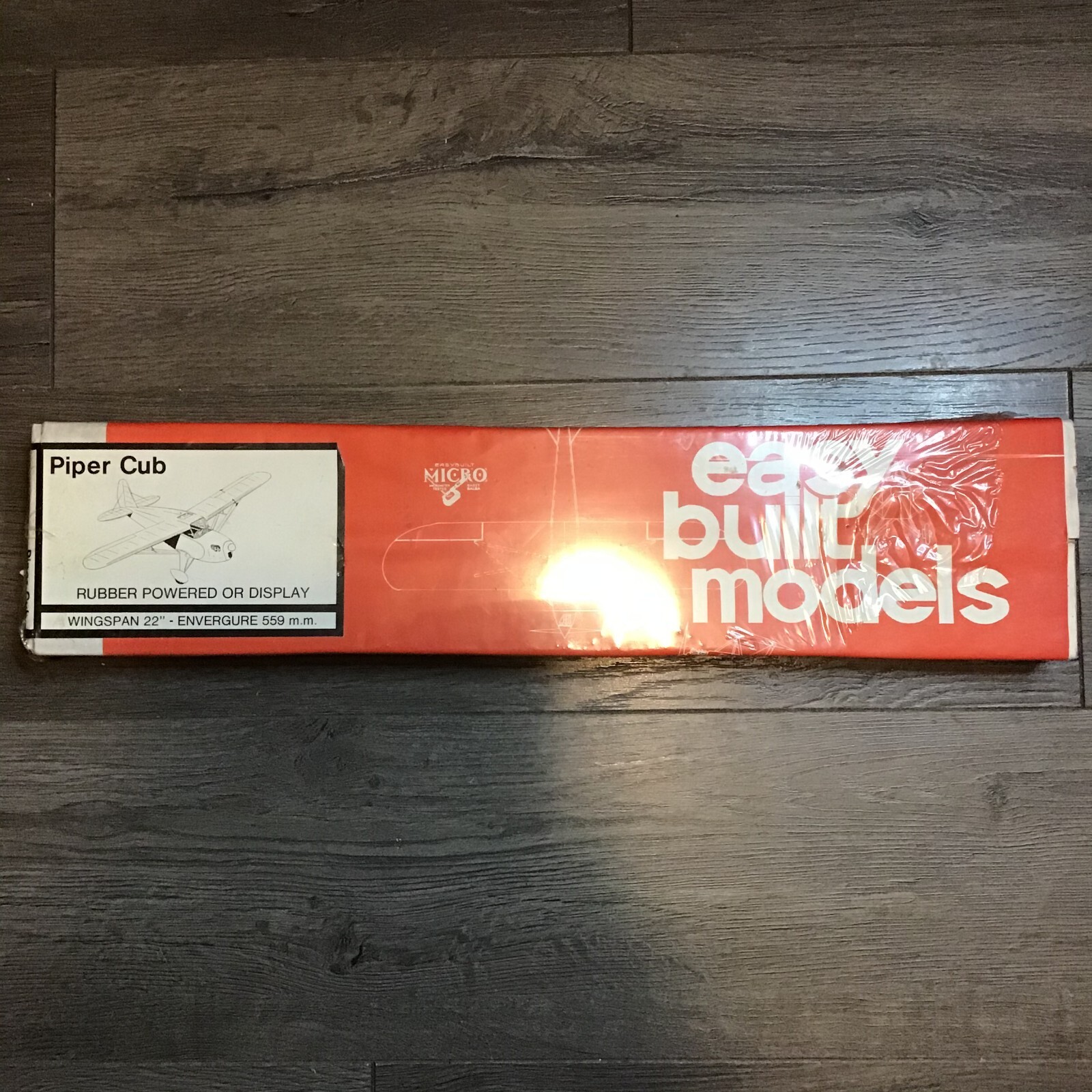 Vintage Piper Cub - Rubber Powered - Model (Easy Built Models) Balsa ...