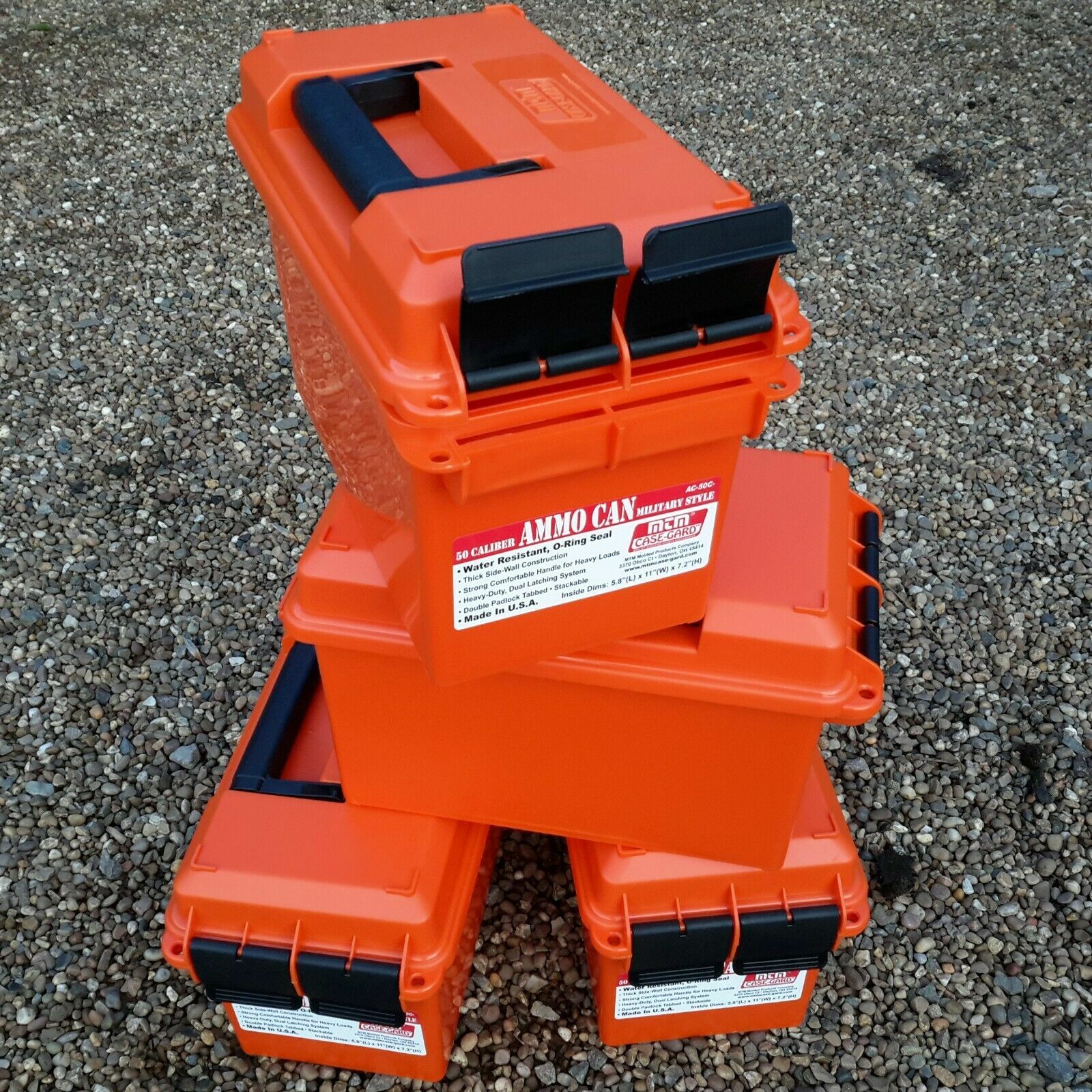 EMPTY AMMO BOX MTM CASE-GARD AC50 Caliber Plastic Field Box Storage Box ...