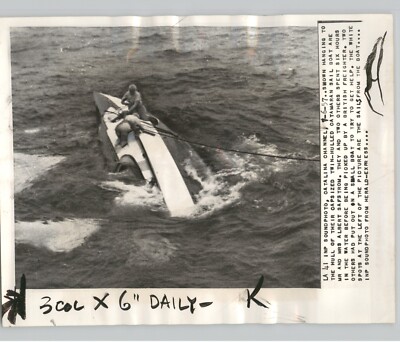 Couple On CAPSIZED SINKING Sailboat Rescued VINTAGE 1957 Press Photo | eBay