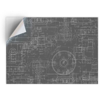 1 x Vinyl Sticker A4 - BW - Mechanical Engineering #38334 | eBay UK