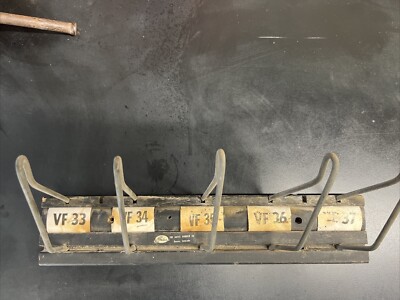 Vintage Gates Rubber Co. 14” Long Belt Wall Display Racks W 5 Hooks | eBay